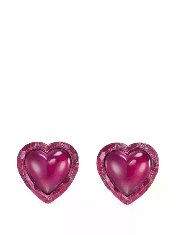 ANABELA CHAN Plum Heart Earrings