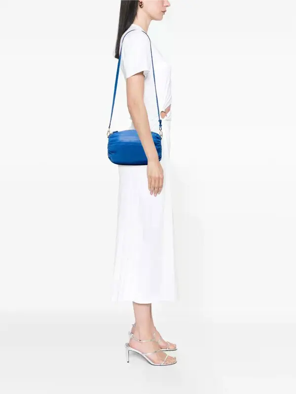 Loewe 2022 Pleated Nappa Bracelet Pouch Shoulder Bag