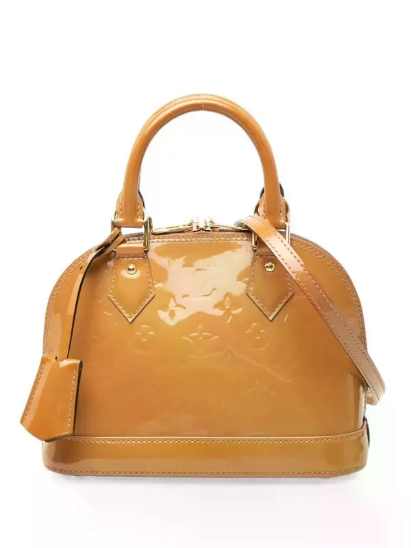 LOUIS VUITTON 2013 Monogram Vernis Alma Bb Satchel