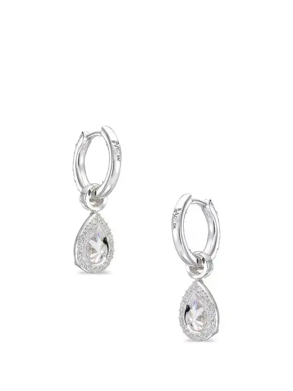 ANABELA CHAN Diamond Pendant Hoop Earrings