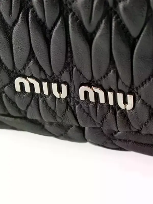 Miu Miu Matelasse Nappa Crystal Chain Satchel
