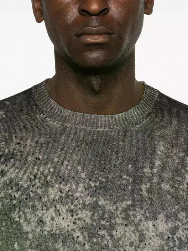 Avant Toi Acid-wash Fine-knit