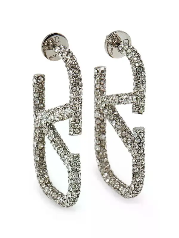Valentino Garavani Vlogo Crystal Earrings