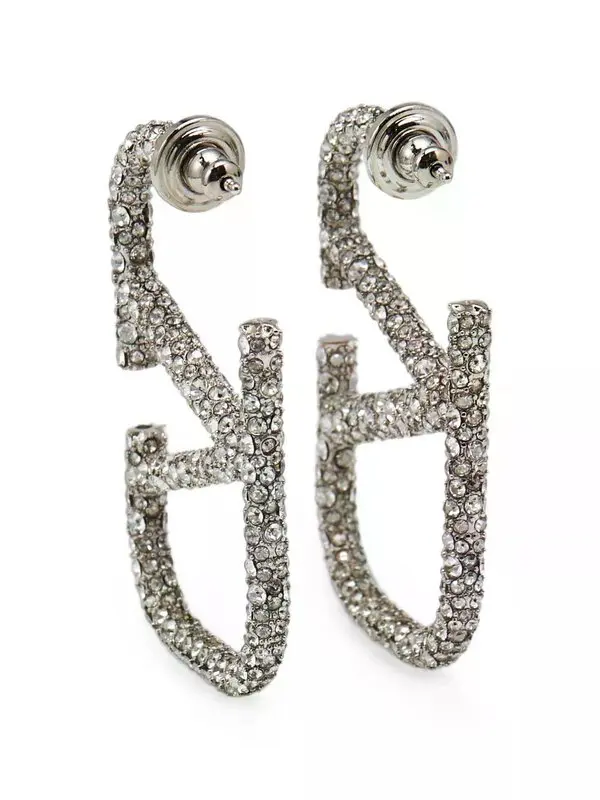 Valentino Garavani Vlogo Crystal Earrings