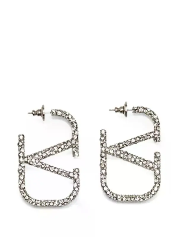 Valentino Garavani Vlogo Crystal Earrings