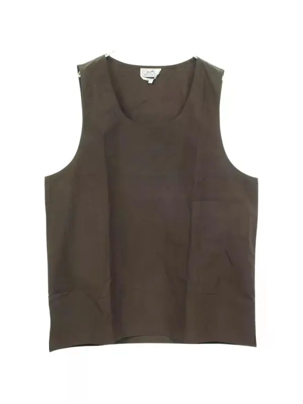 Hermès Sleeveless Cotton Top