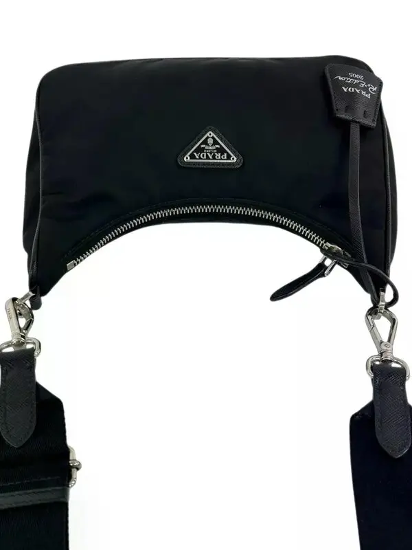 Prada 2000-2013 Saffiano Trimmed Re Nylon Re Edition 2005 Satchel