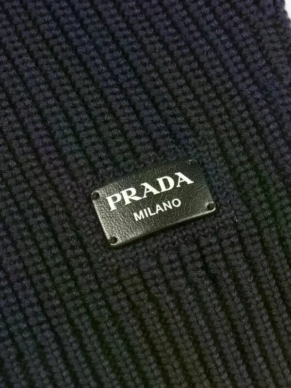 Prada Ribbed Turtleneck Sweater - Blue