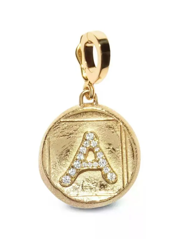 AZLEE Initial Diamond Pendant