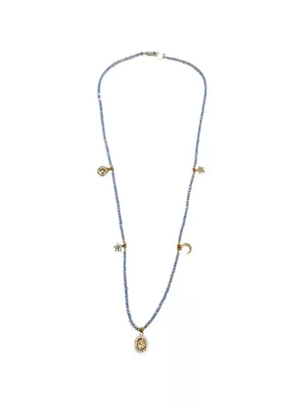 MADISON Charm-embellished Beaded Necklace