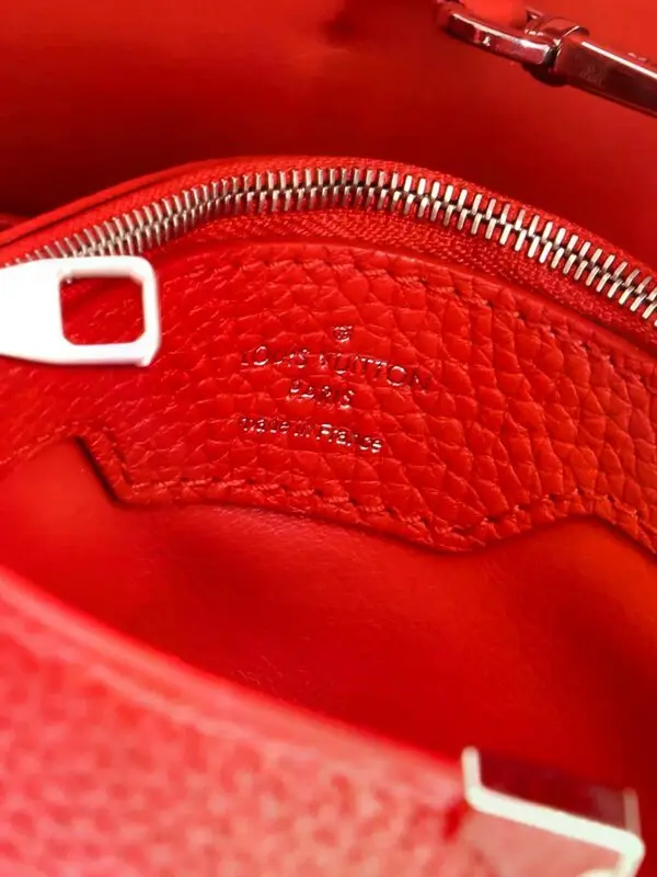 LOUIS VUITTON Capucines Bag Leather Pm Satchel