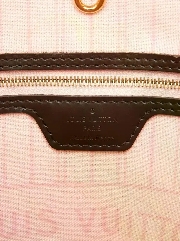 LOUIS VUITTON 2019 Damier Ebene Neverfull Mm Tote Bag