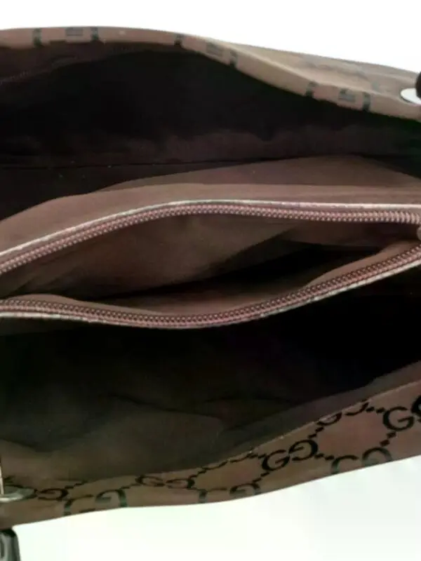 Gucci 2000-2015 Gg Nylon Bamboo Satchel