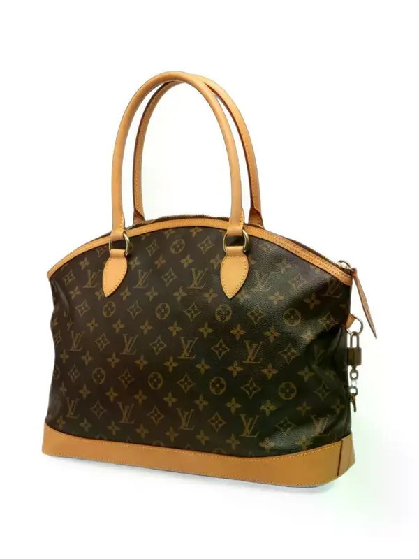 LOUIS VUITTON 2006 Monogram Lockit Horizontal Handbag - Brown