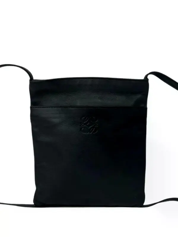 Loewe 2000-2010 Leather Anagram Crossbody Bag