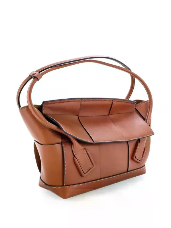 Bottega Veneta Maxi Intrecciato Leather Shoulder Bag - Brown