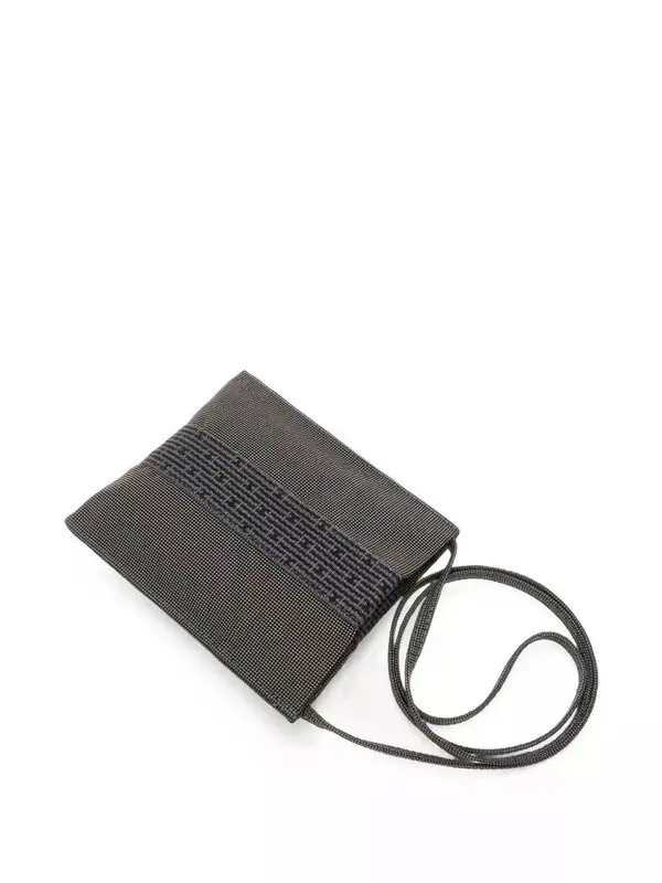 Hermès 1990-2010 Canvas Herline Pochette Crossbody Bag