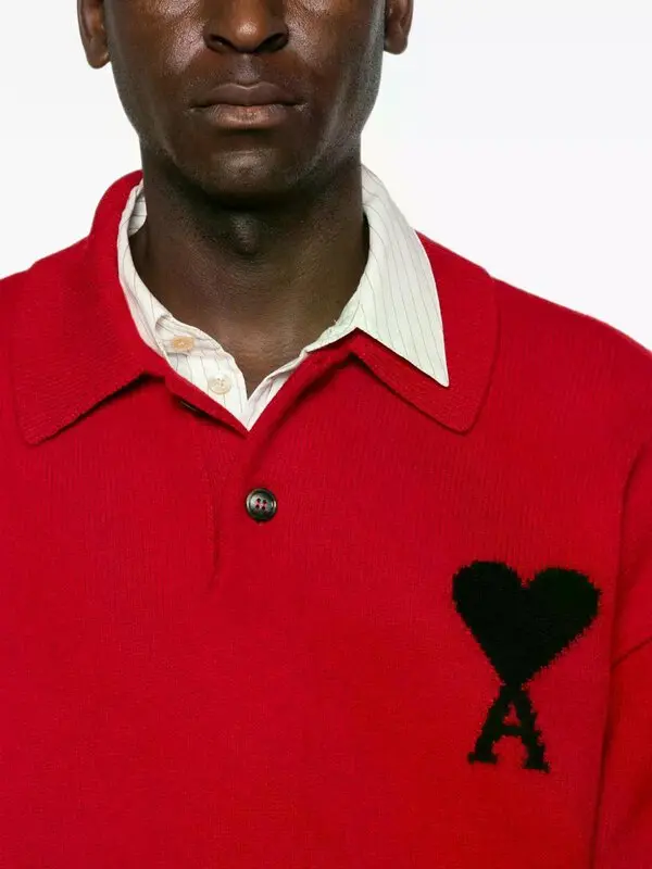 AMI Paris De Coeur Polo Shirt