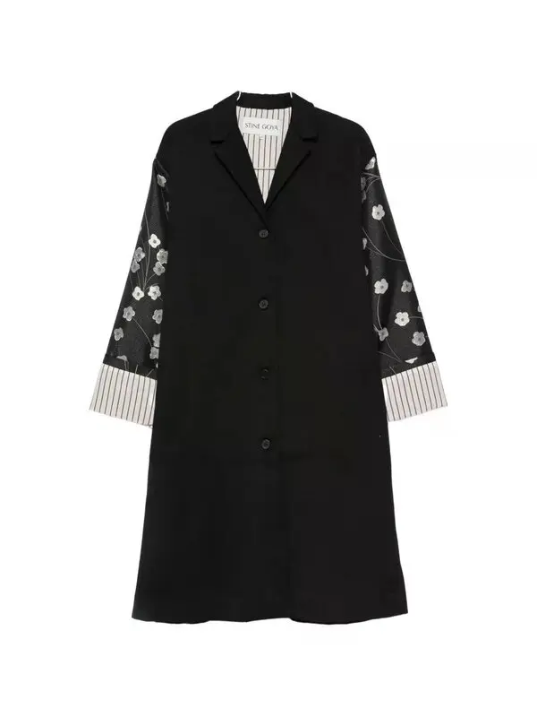 Stine Goya Floral Print Panelled Coat