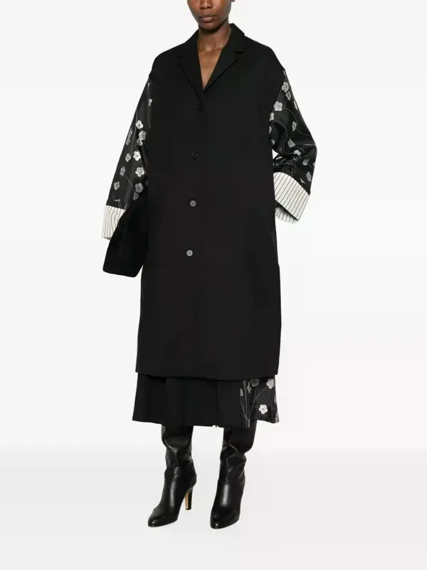 Stine Goya Floral Print Panelled Coat