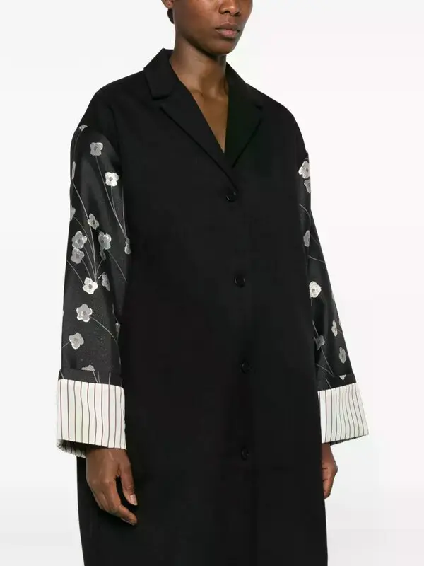 Stine Goya Floral Print Panelled Coat