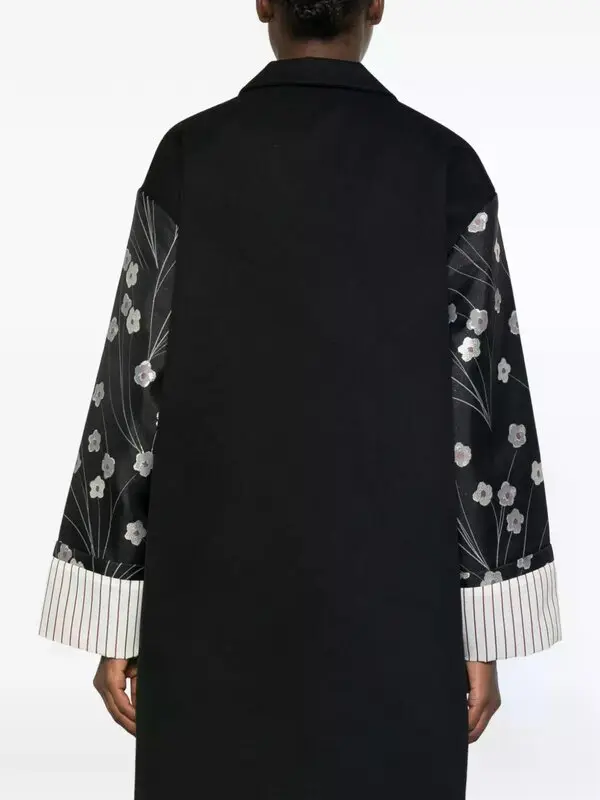 Stine Goya Floral Print Panelled Coat