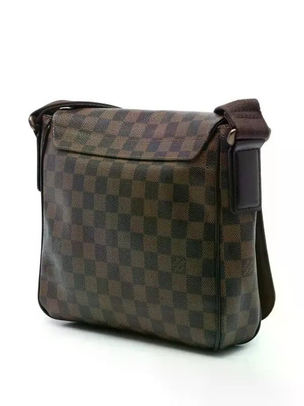 LOUIS VUITTON Damier Ebene District Pm Crossbody Bag - Brown