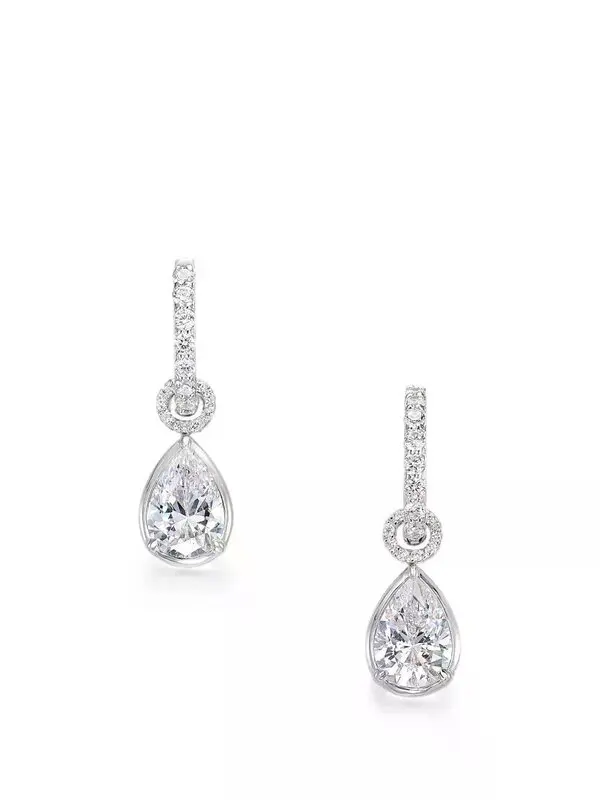 ANABELA CHAN Lab-grown Diamond Pear Hoop Earrings