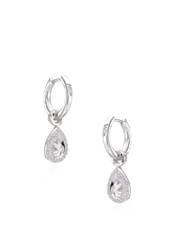 ANABELA CHAN Lab-grown Diamond Pear Hoop Earrings