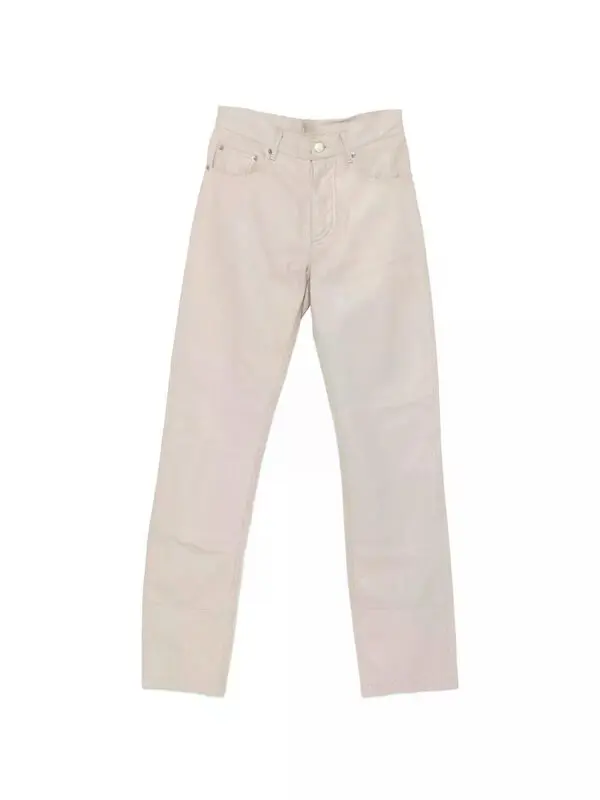 Helmut Lang 1998 Mid-rise Leather Trousers