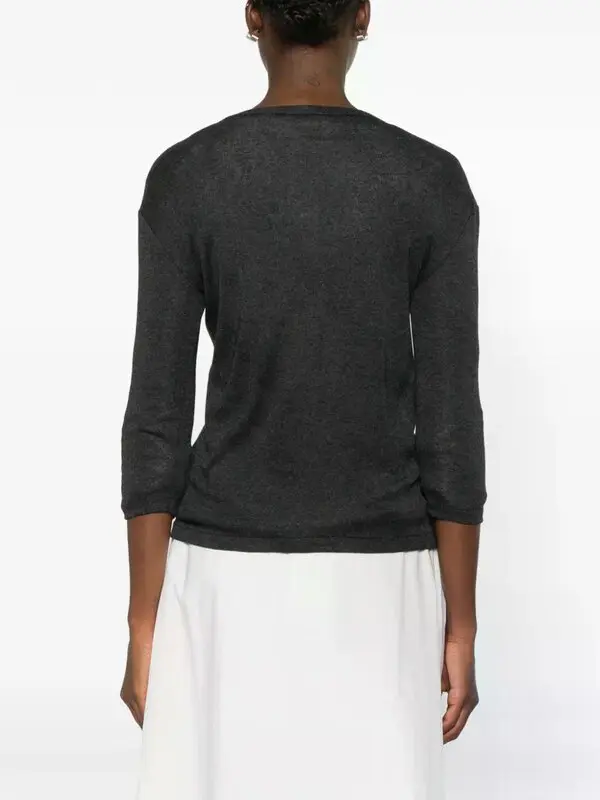 THE ROW Button-up Three-quarter Sleeve Cardigan