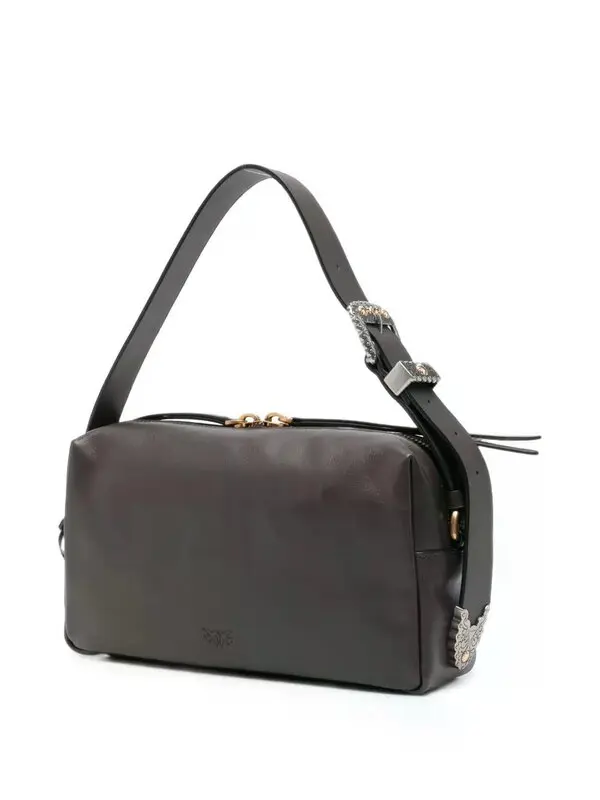 Pinko Love Birds Leather Shoulder Bag