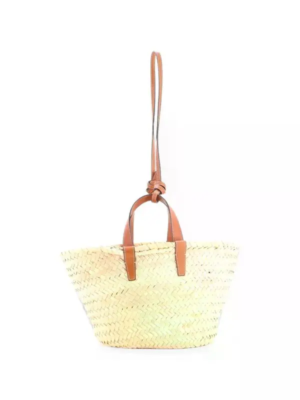 Celine Triomphe Basket Raffia With Leather Teen Shoulder Bag