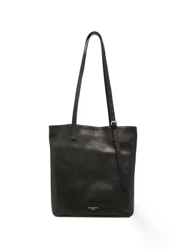 ANN DEMEULEMEESTER Leather Tote Bag - Black