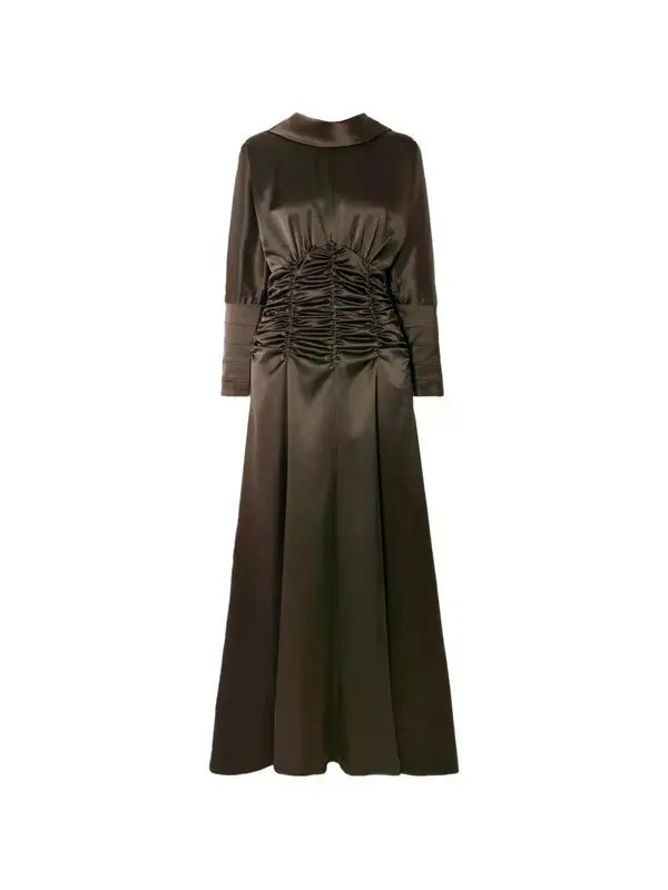 VIOLANTE NESSI Ruched-waist Maxi Dress