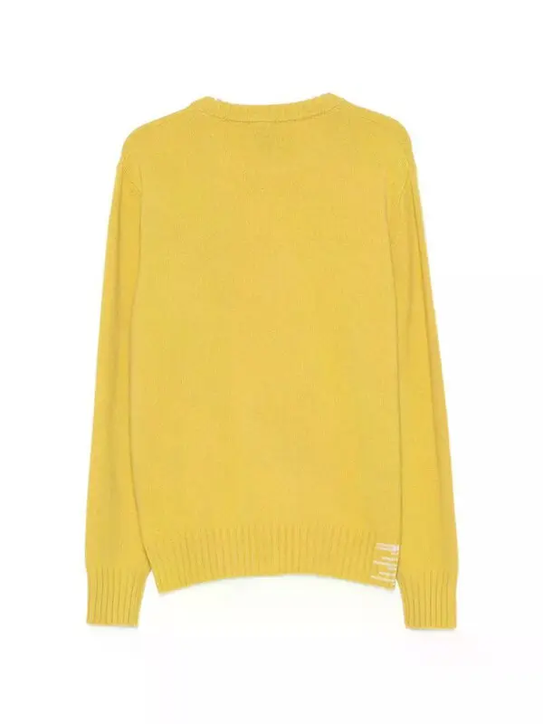 THE AMHANTE Logo-patch Crew Neck Sweater