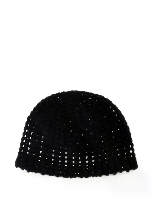 THE GARMENT Andalusia Crochet Beanie Hat - Black