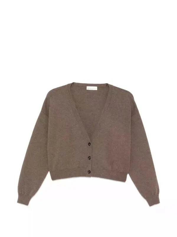 ROBERTO COLLINA Fine-knit V-neck Cardigan