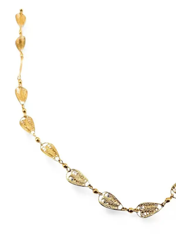 MADISON 1960s Filigree Leaf-link Necklace