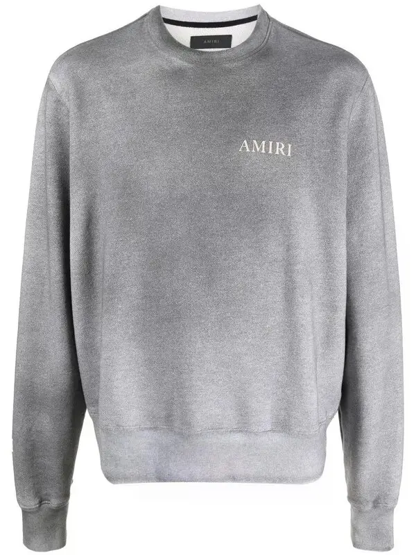 Amiri Faded-effect Logo-print Sweatshirt