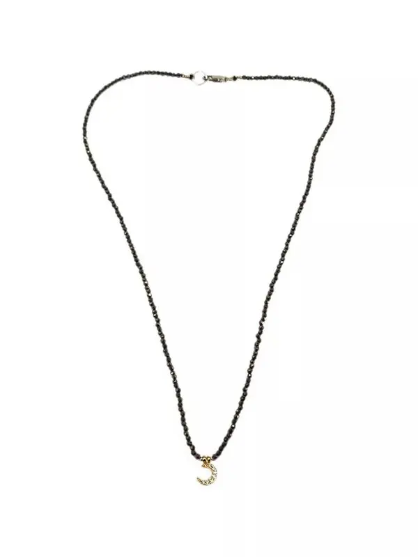 MADISON Hematite Moon Pendant Necklace
