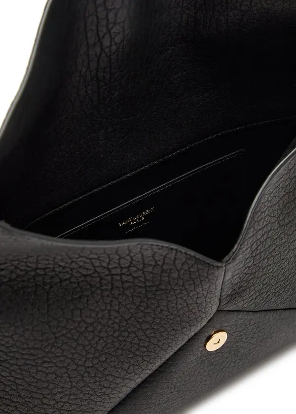 Saint Laurent Envelope Large Grained Leather Pouch