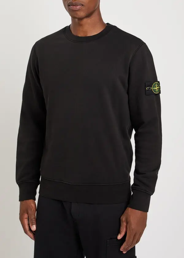Stone Island Logo Cotton Sweatshirt