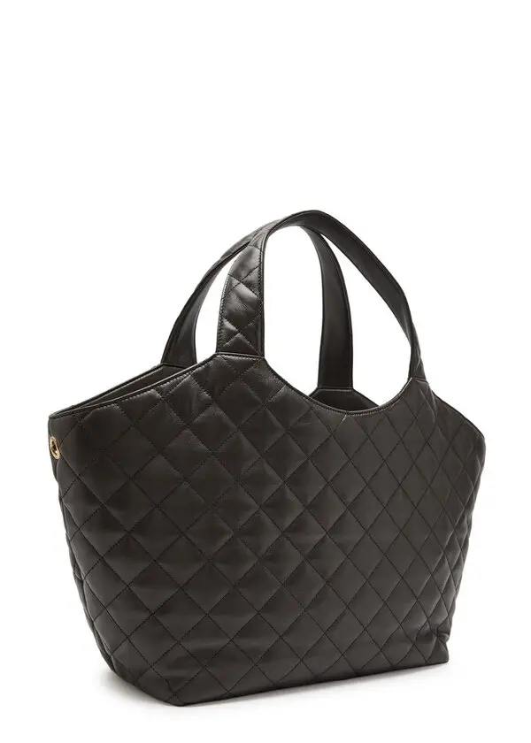 Saint Laurent Icare Medium Quilted Leather Tote Bag