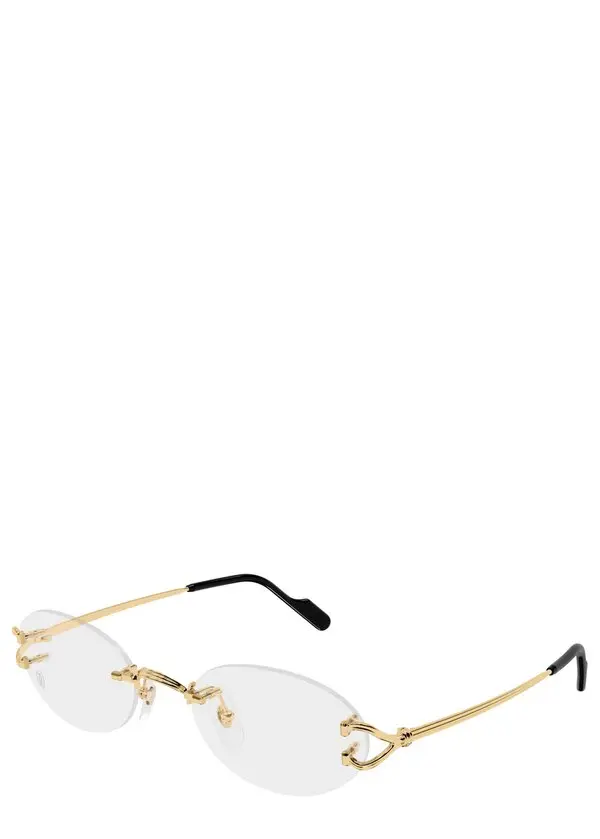 Cartier Rimless Round-frame Optical Sunglasses