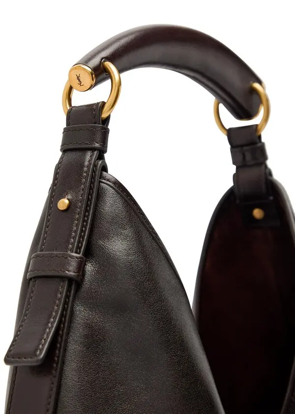 Saint Laurent Mombasa Medium Leather Shoulder Bag