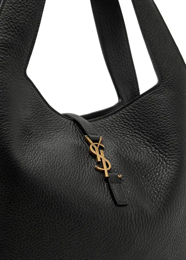 Saint Laurent Grained Leather Tote Bag