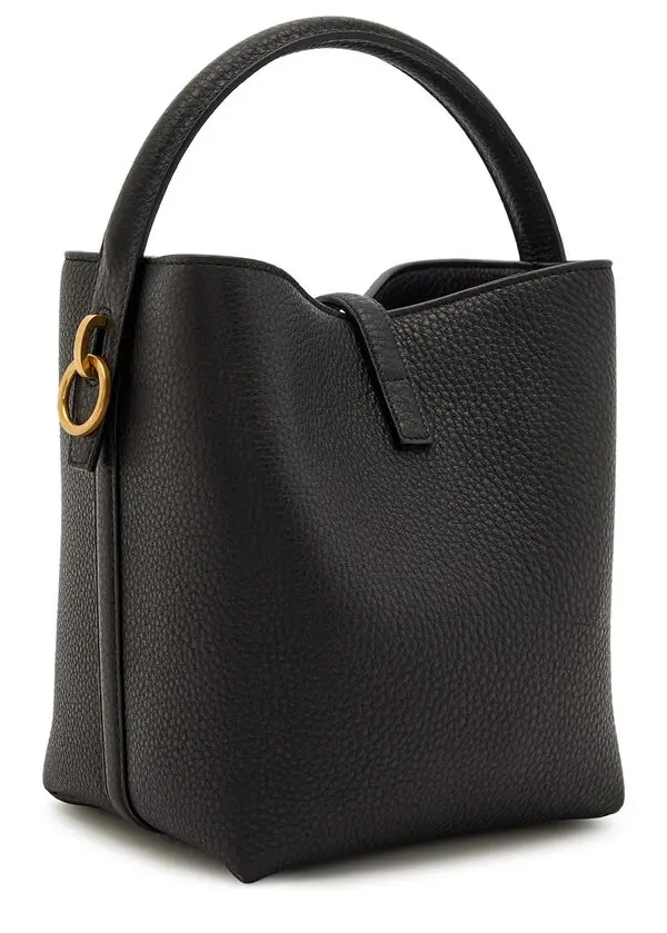 Saint Laurent Le 37 Small Grained Leather Bucket Bag