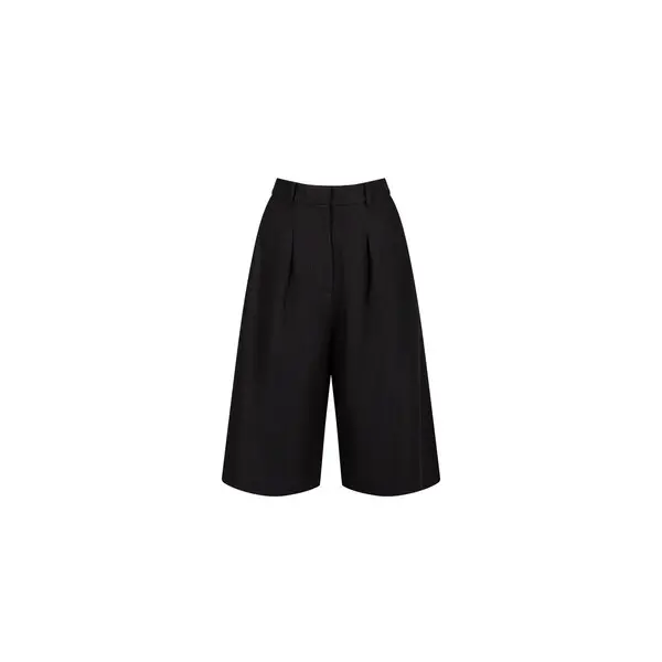 SHIKANZY Bermuda Shorts High Waisted Linen