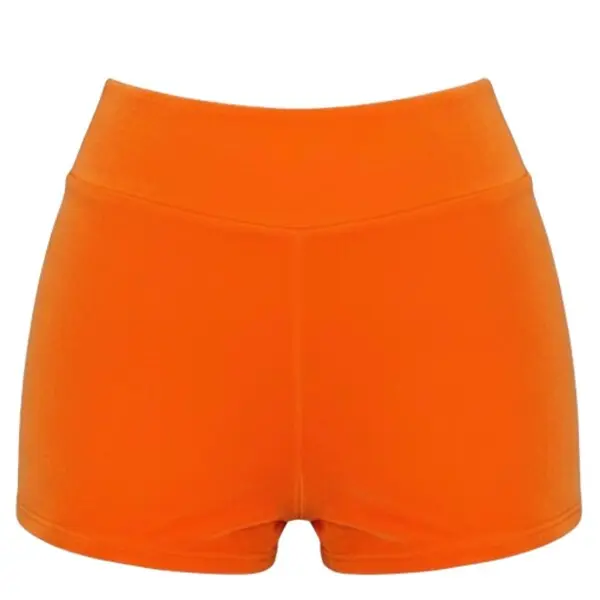 BRASINI SWIMWEAR High-waisted Beach Shorts - Orange